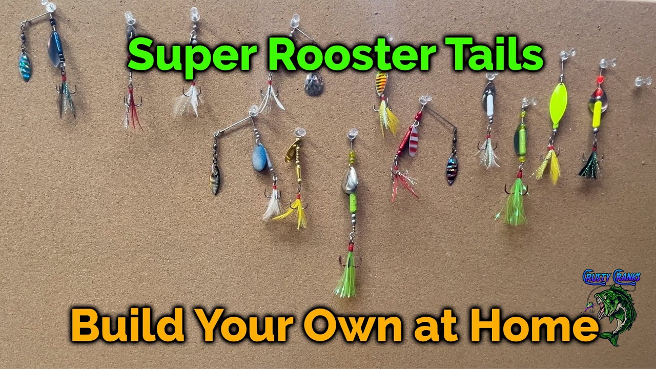 Super Rooster Tails - Build Your Own Rooster Tail Lures at Home - YouTube