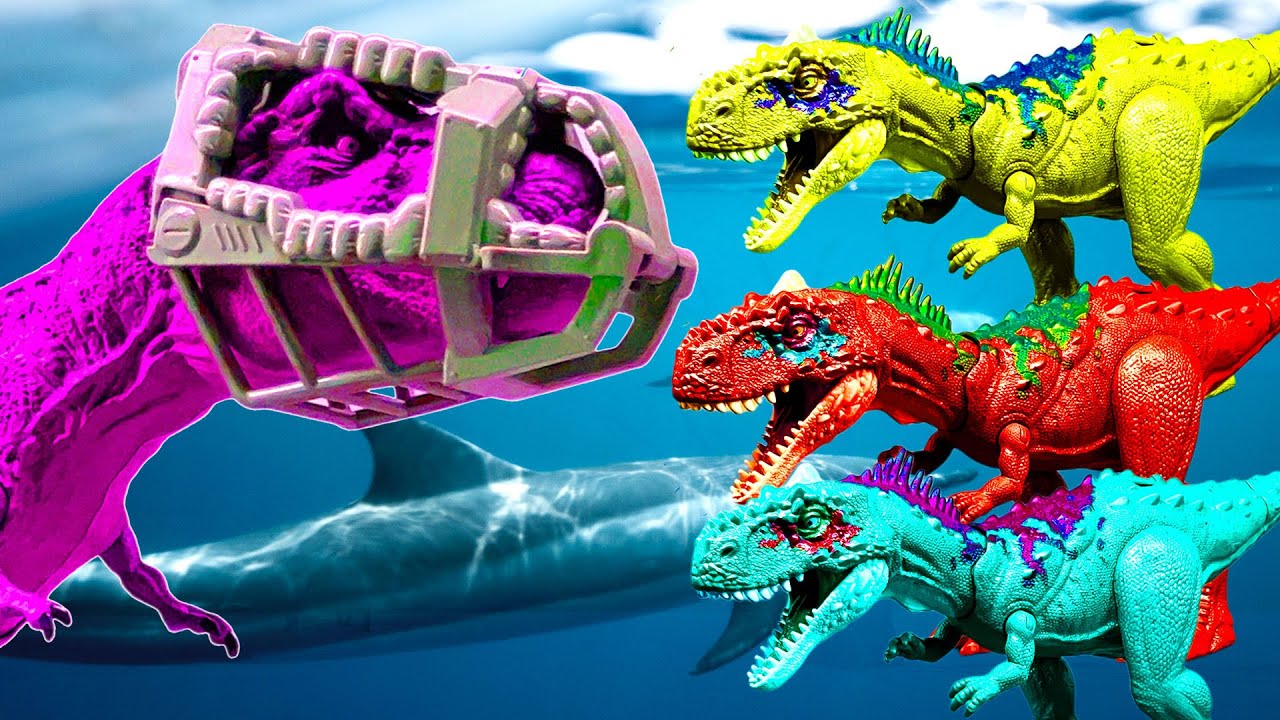 Dinosaurs police rescue! Jurassic World Dominion: T-Rex, Dragon ...