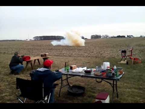 3 lb. Tannerite Explosion with a .22-250 - YouTube