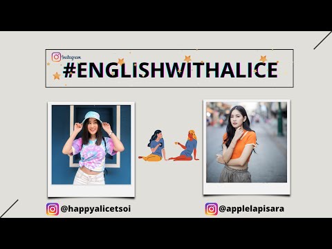 #EnglishWithAlice Live Instagram With Apple Lapisara