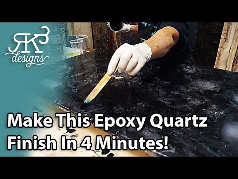 Make This Epoxy Quartz Finish In 4 Easy Steps | RK3 Designs - YouTube