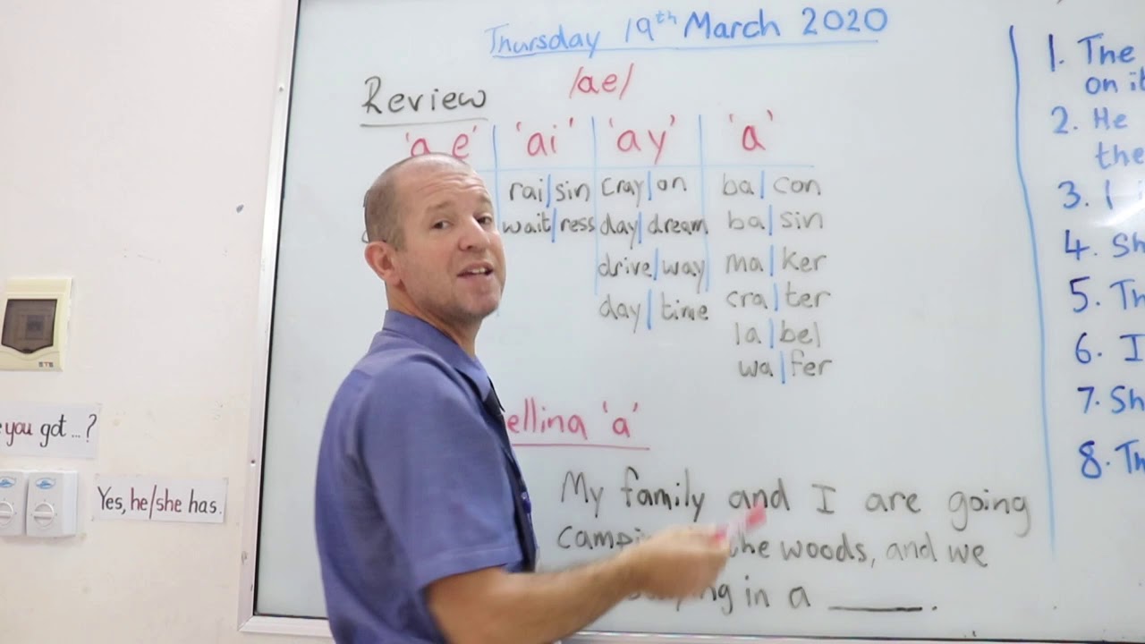 Teacher Ben, does it again! Online teaching 19.3.20 part 1 - YouTube