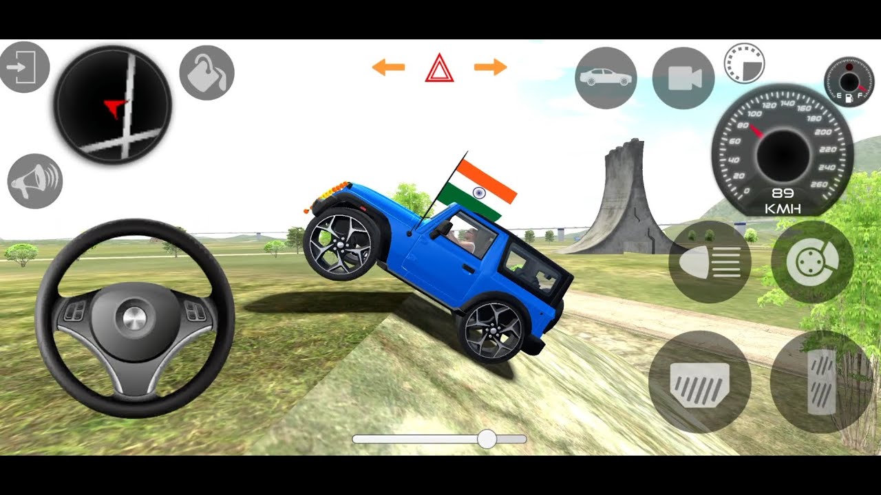 Dollar Song Long Jump Cars Driving 3d Modified Mahindra Thar Indian ...