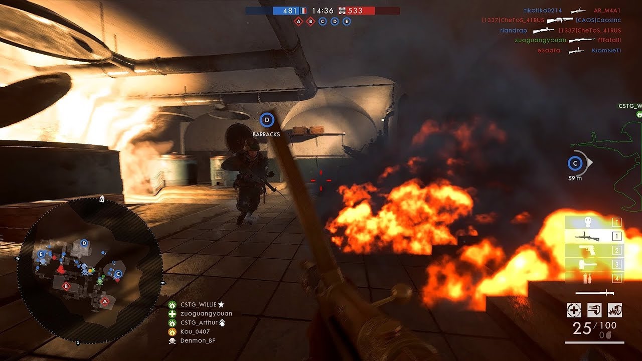 Battlefield 1 RAW Gameplay Assault 24 - Assault with Automatico M1918 ...