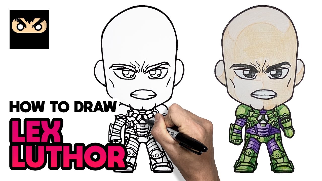 How to draw LEX LUTHOR | DC COMICS - 렉스 루터 그리기 | 디씨 코믹스 - YouTube