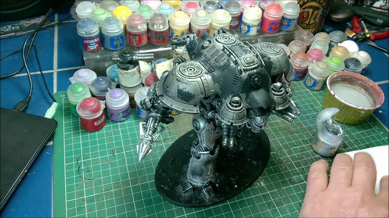 Warhammer 40k, Painting the Imperial Knight Valiant Part 2. - YouTube