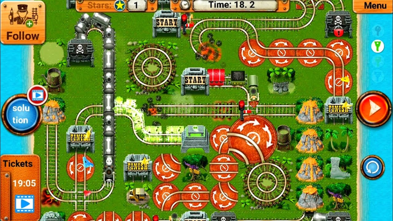 Train Track Maze - Rail Maze 2 - Train Puzzle Game - Android Gameplay ...