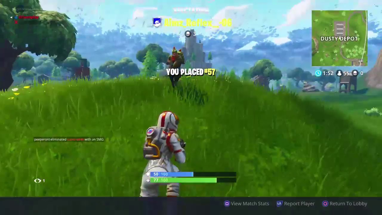 Playing fortnight - YouTube