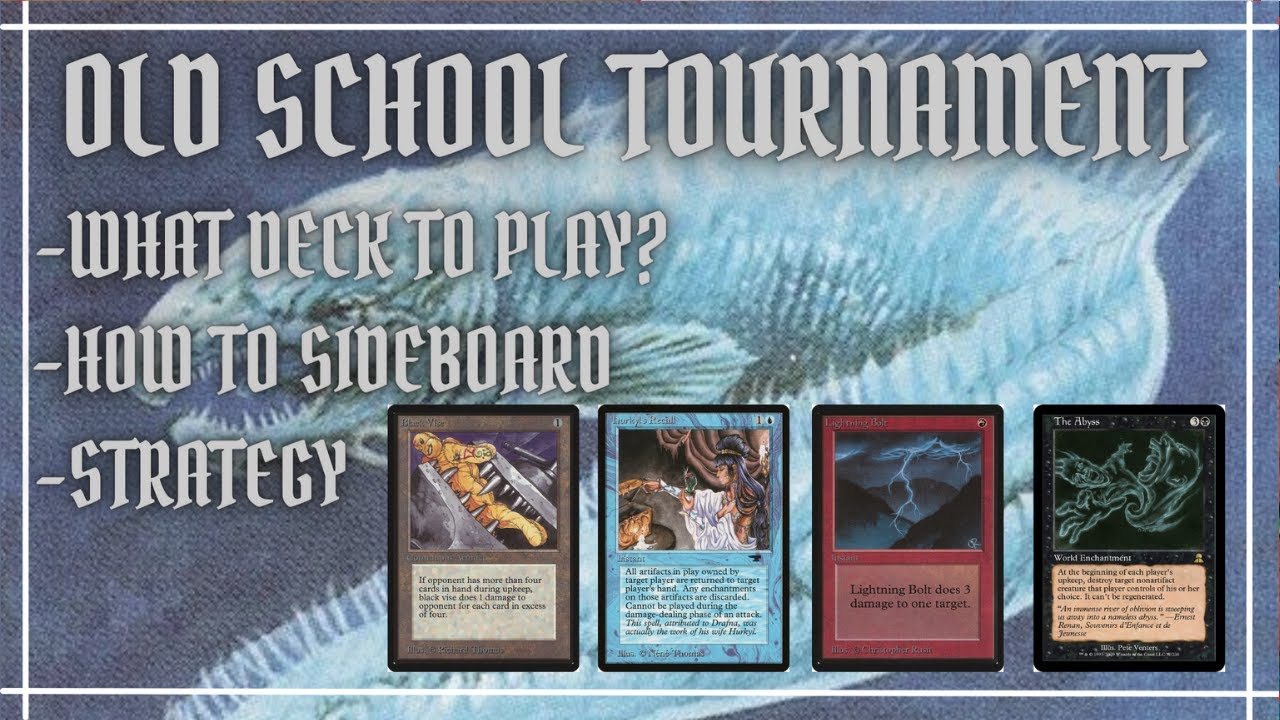 Old School Magic: Tournament preparation with Counterburn ( Deckteck ...