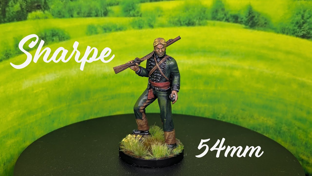 Painting 54mm Richard Sharpe from Wargames Atlantic - YouTube