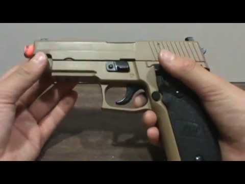KJW Sig Sauer P226 Tan Review - YouTube