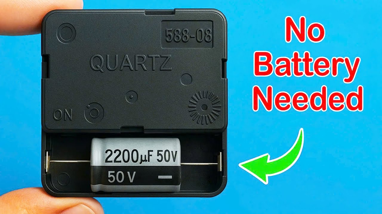 FREE ENERGY! NO BATTERY NEEDED! Running Any Clock Without Batteries ...