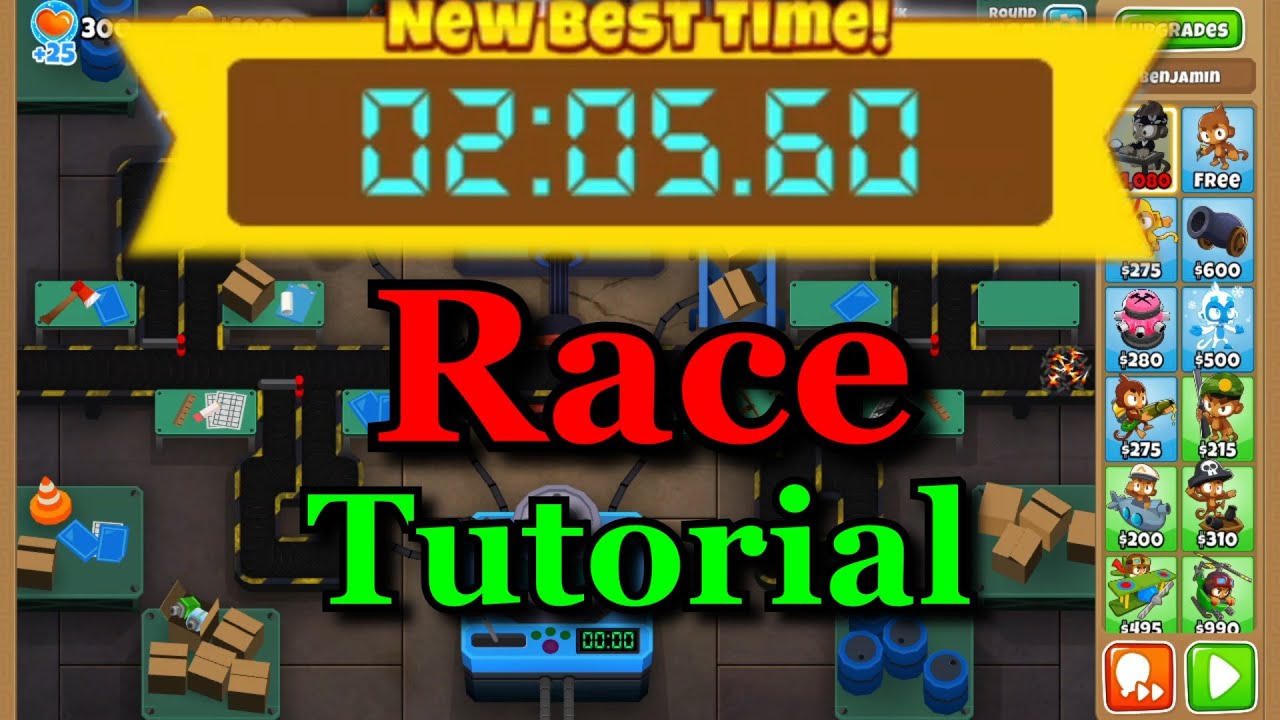 BTD6 Race - Guide / Tutorial (Work Da Munky) - YouTube