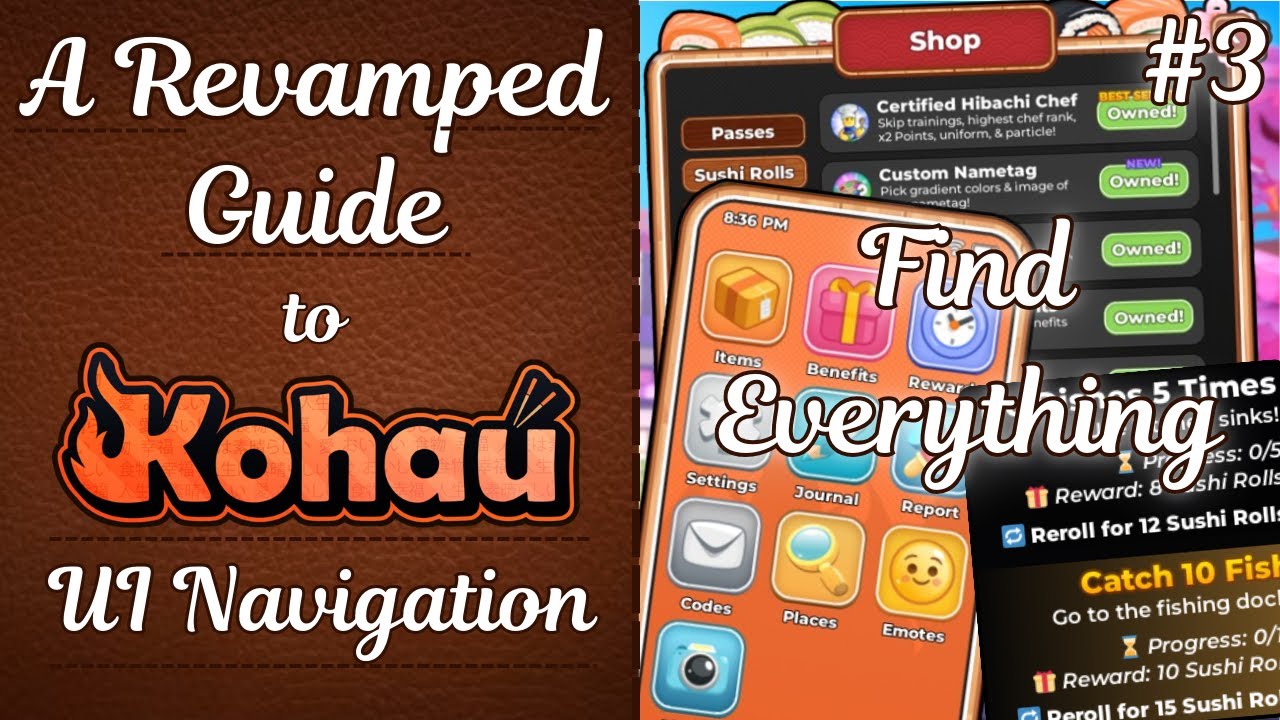 How To Navigate The UI | A Revamped Guide To Kohau | Roblox Kohau ...