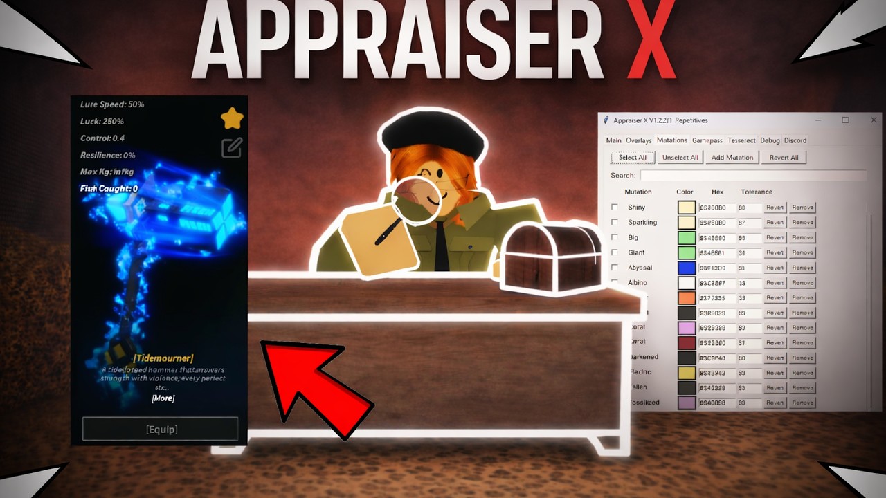 Introducing the BEST Auto Appraiser Macro in Roblox Fisch | Appraiser X ...