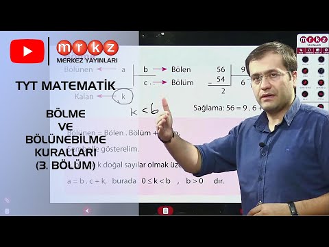 10) Bölme ve Bölünebilme Kuralları (3.Bölüm) TYT MATEMATİK