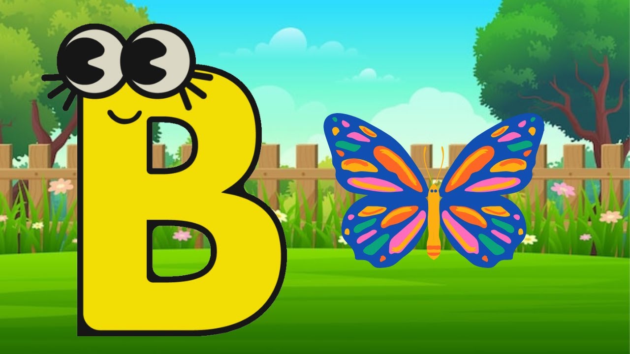 Learn ABC's:B is for Butterfly| Alphabets |Abc|Fun learning alphabets ...