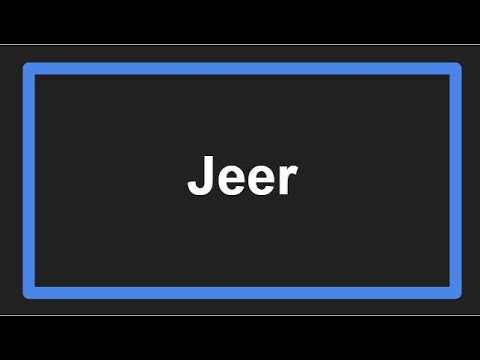 Meaning of Jeer - YouTube