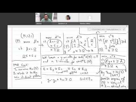 Linear Programming & Combinatorial Optimization (2022) Lecture-49 - YouTube