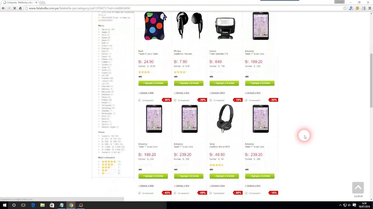 Ofertas Cyber Peru Day Saga Falabella 2016 - YouTube