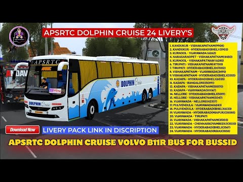 Apsrtc dolphin cruise livery pack for Volvo B11R bus mod for bus ...