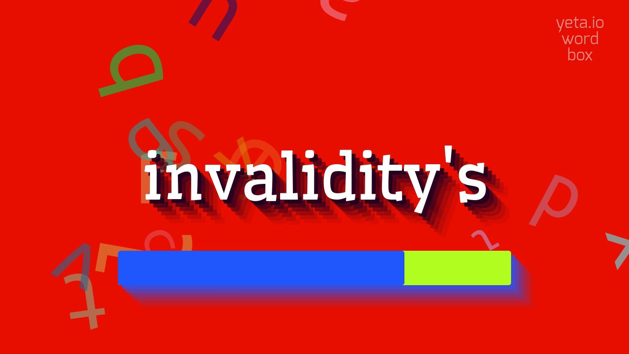 How to say "invalidity's"! (High Quality Voices) - YouTube