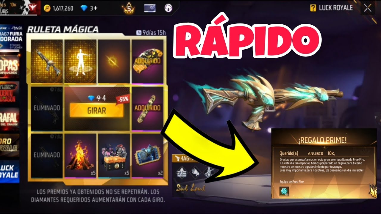 TE ENSEÑO COMO OBTENER LA MAG 7 FURIA DORADA , REGALO PRIME Y MAS ...