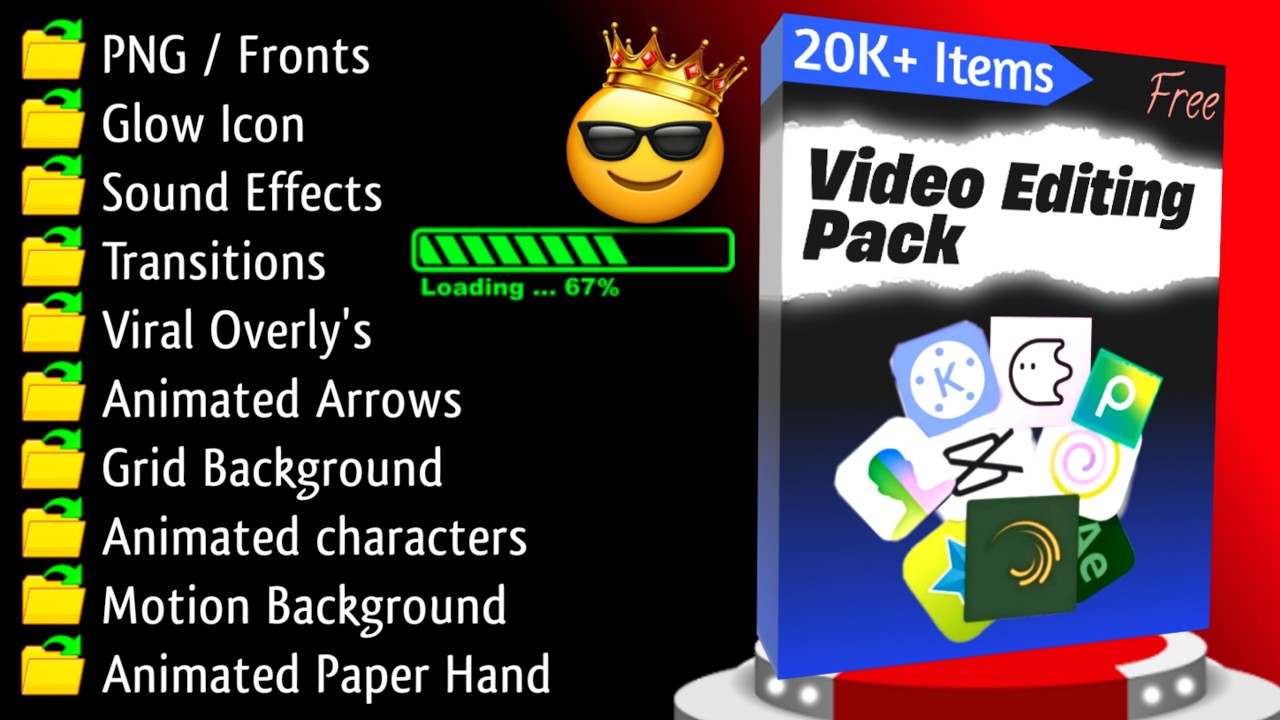 Free Editing PACK🎁: PNG | Grid Background | Glowing Icons | Overly ...