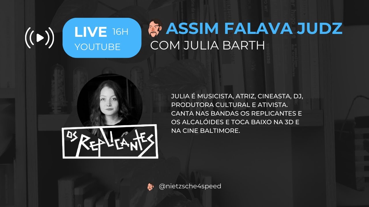 Assim Falava Judz - Julia Barth - YouTube