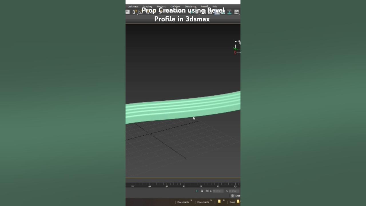 Create a Prop using Bevel Profile in 3dsmax | How to Model it #3d #3dsmax #tutorial - YouTube