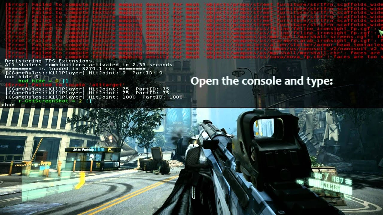 Crysis 2 - How to disable the HUD | HD - YouTube