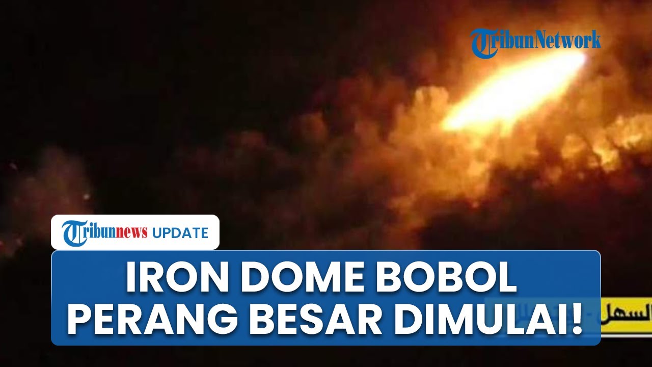 Perang Besar Dimulai! Roket Hizbullah & Hamas Hujani Israel, Iron Dome ...