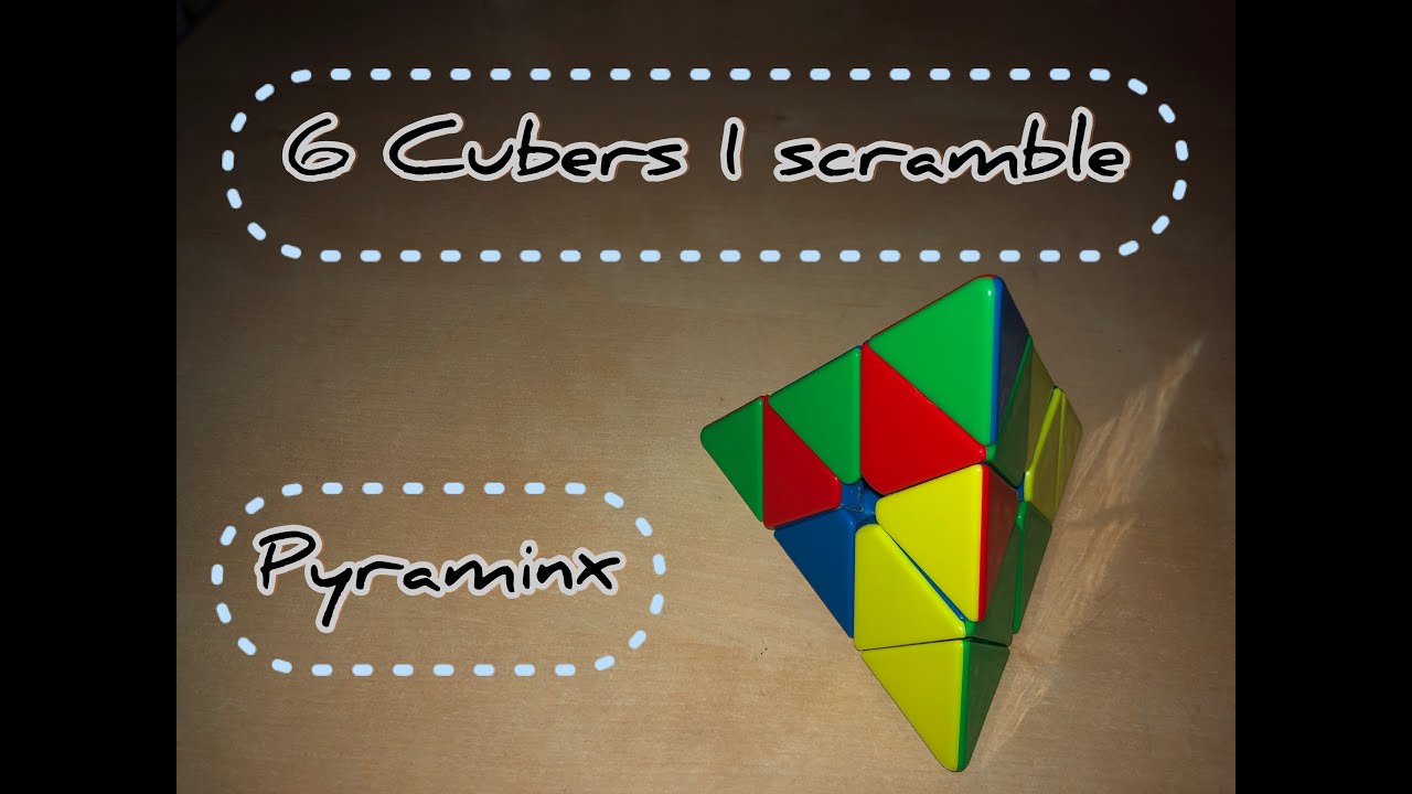 6 Cubers 1 Scramble Con i Miei Amici! (Pyraminx) - YouTube