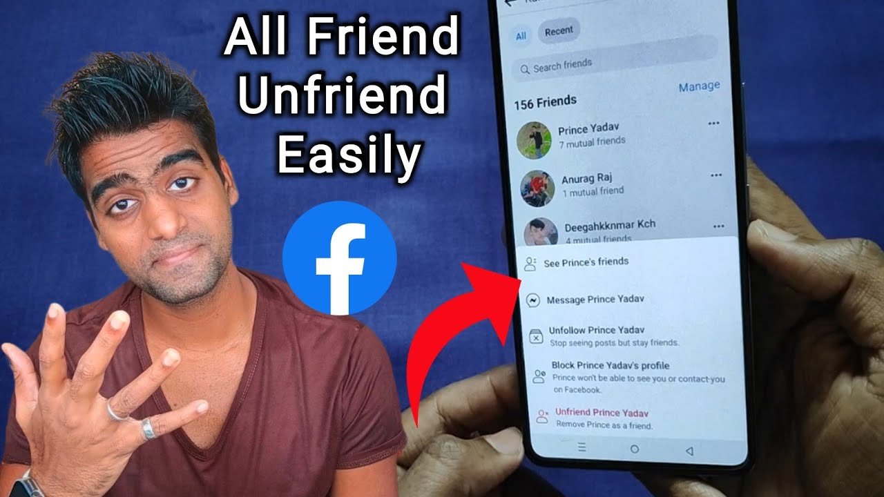 Facebook All Friend Unfriend in One Click | How To Unfriend All Friends ...