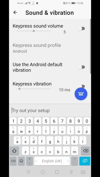 Key press sound in Huawei virtual keyboard - YouTube