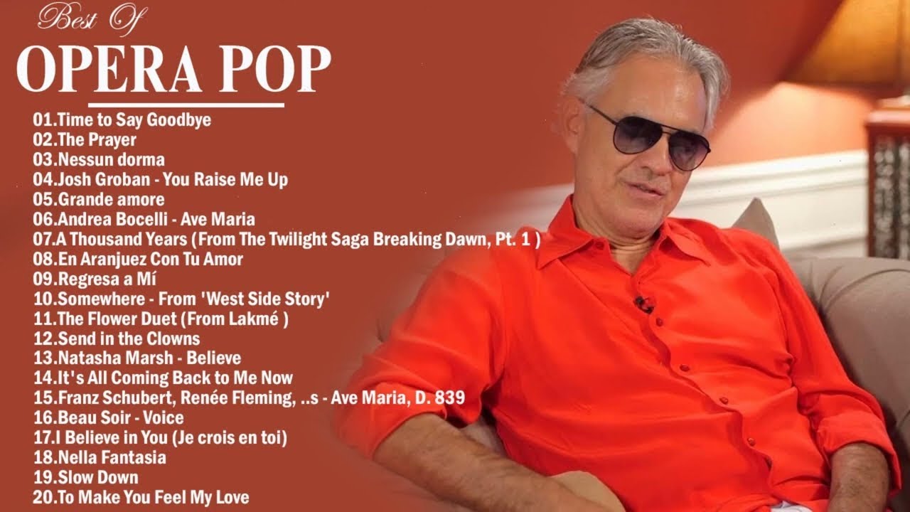 Best Opera Pop Songs of All Time - Famous Opera Songs - Andrea Bocelli ...