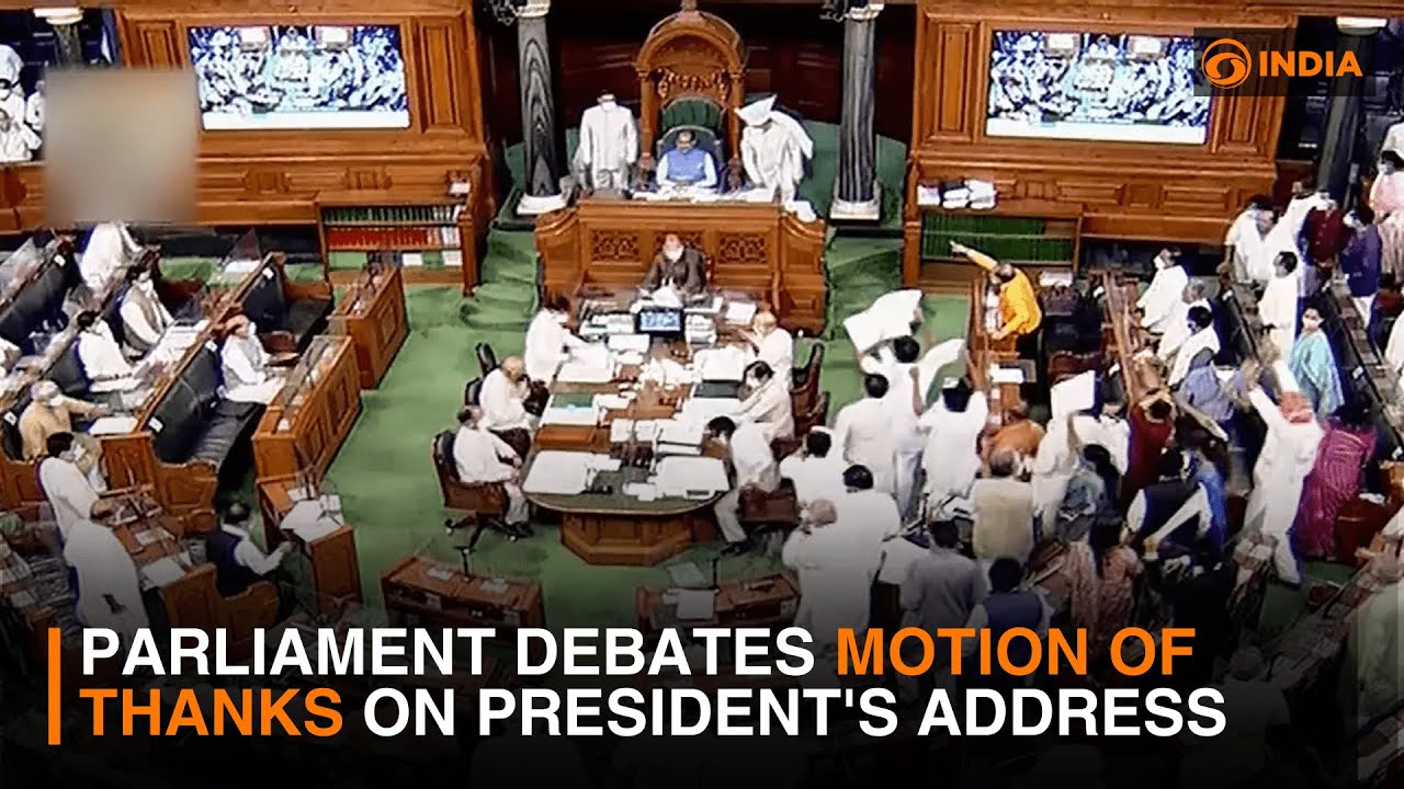 Parliament debates Motion of Thanks on President's address | DD India ...