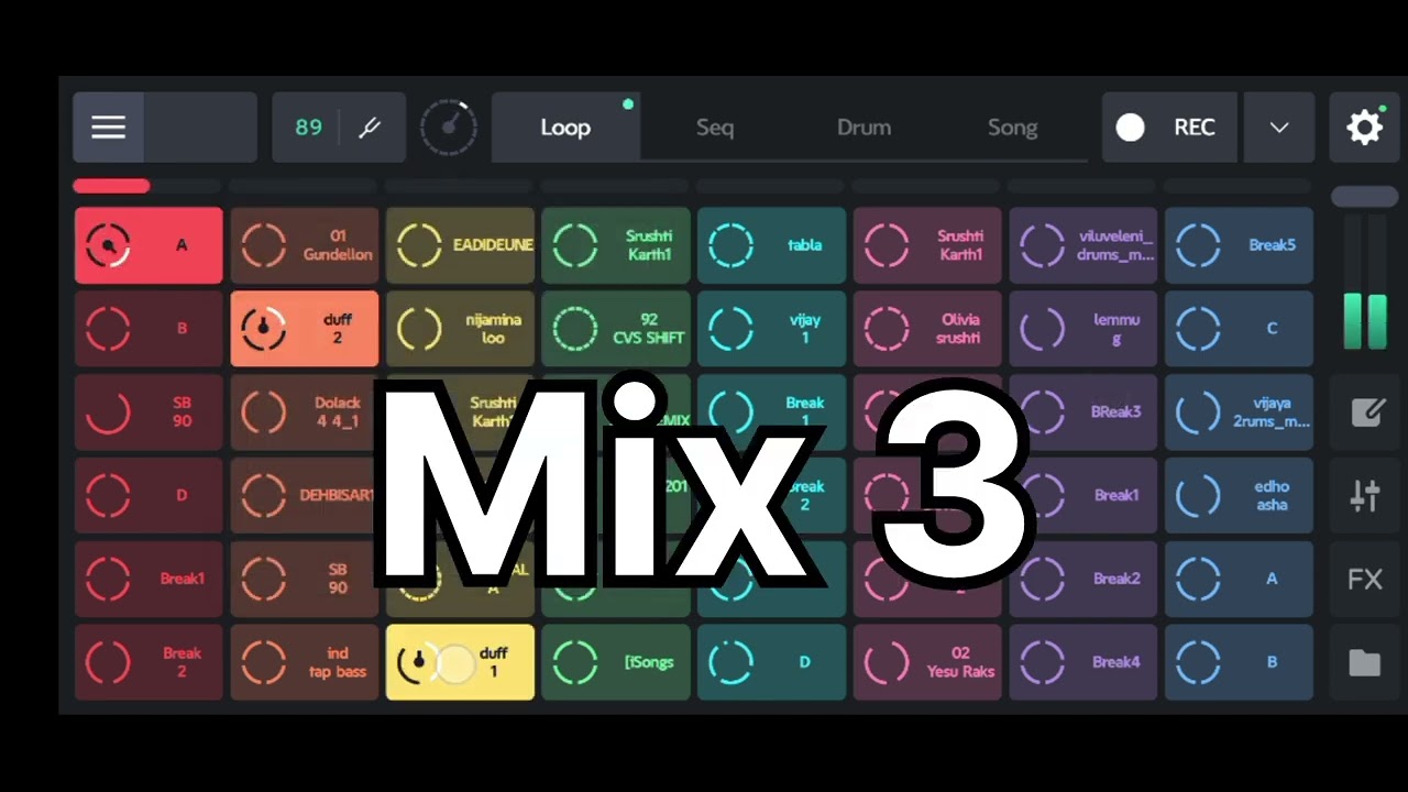 Remix live // 4 4 patterns // duff // Dolack // Loops // - YouTube