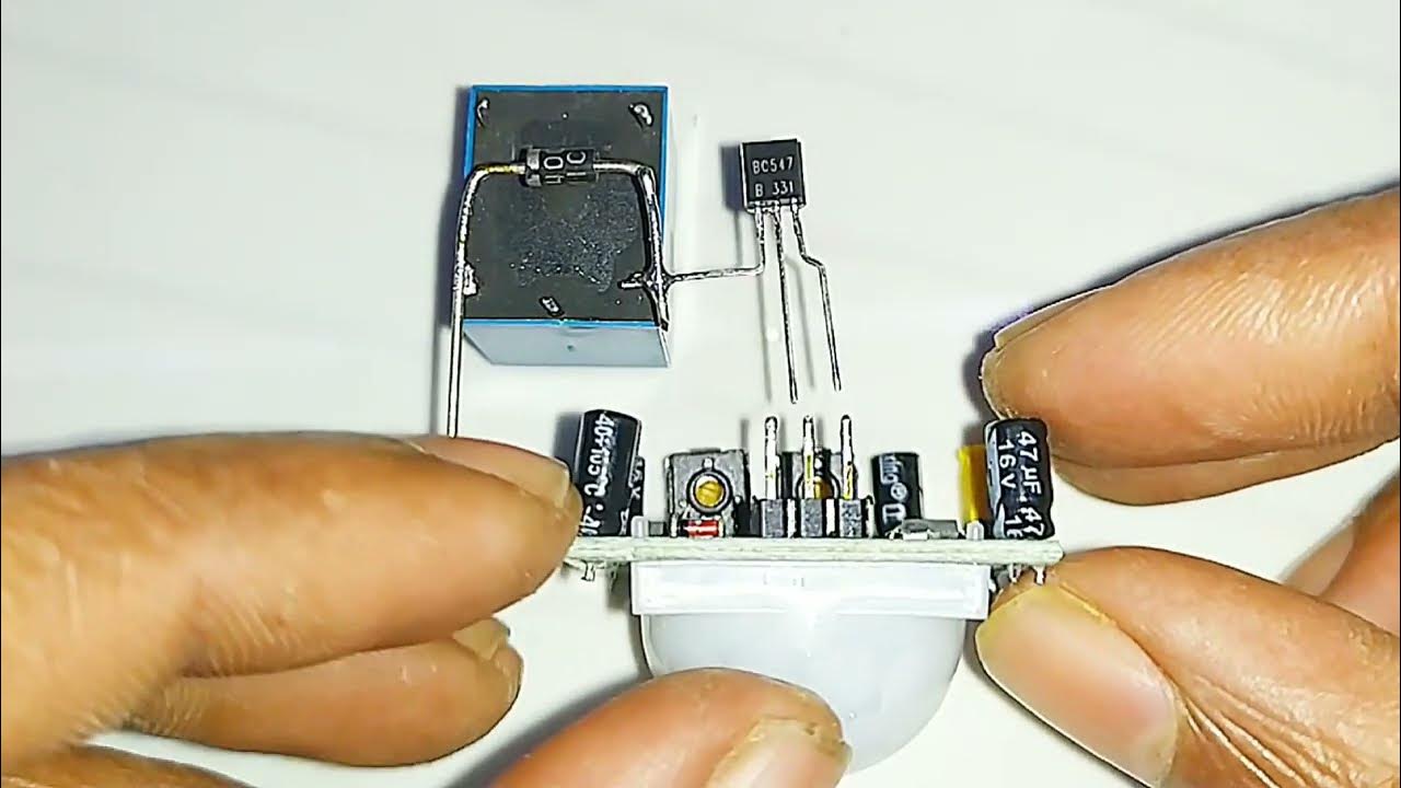 How To Make Motion Sensor Light Switching Circuit - YouTube