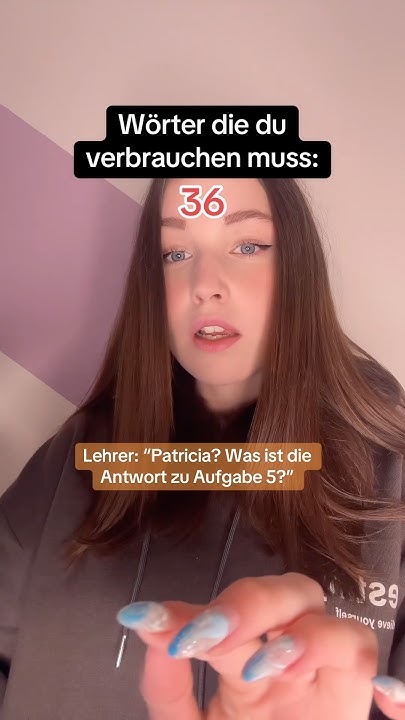 #pov : Jeder muss jeden Tag eine bestimmte Anzahl an Wörtern verbrauchen sonst.. #shorts #acting ...