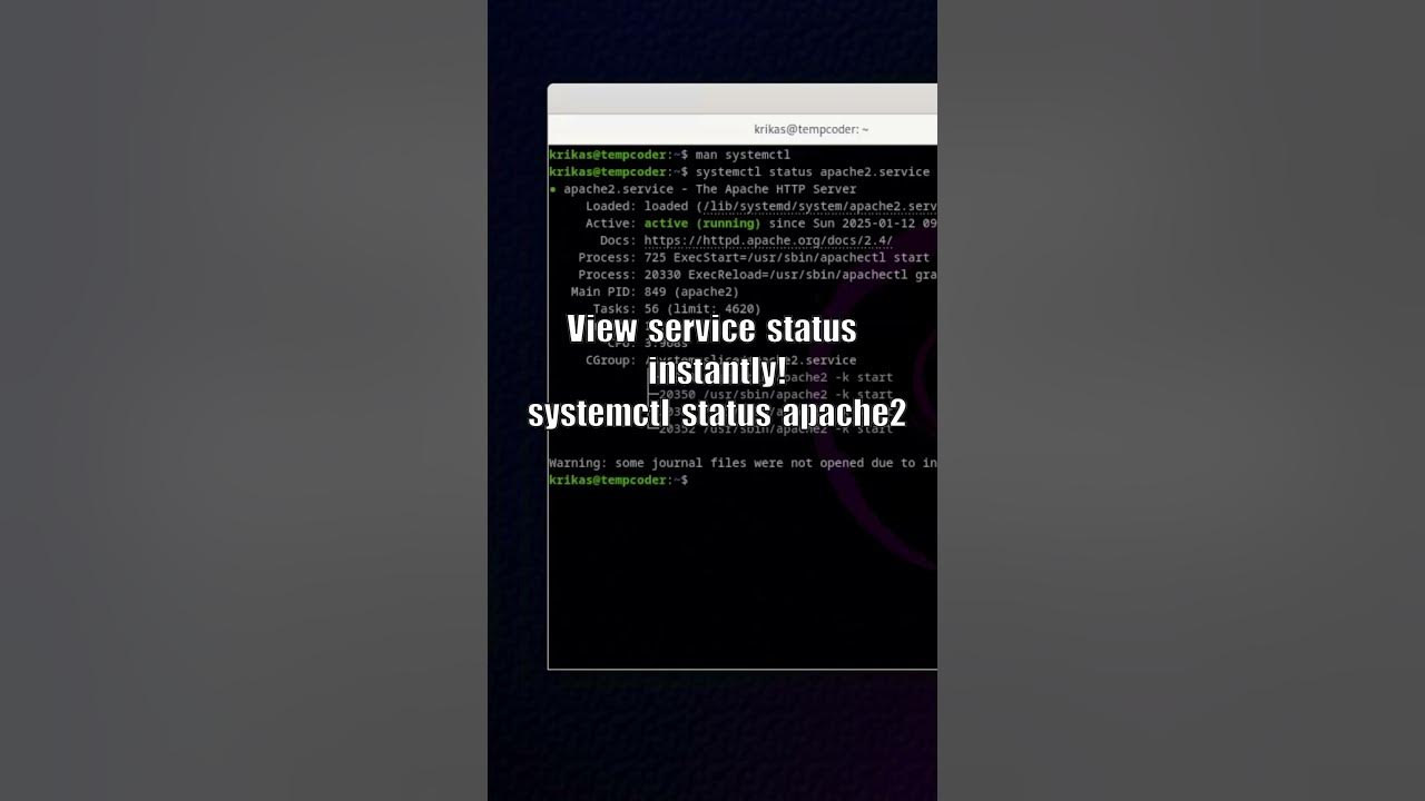 Tech Hack Service Status Viewer #sysadmin #bash #linuxcommands #linux #techtips #ittips - YouTube