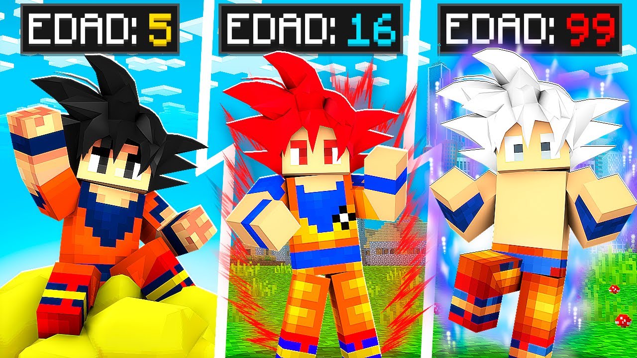 Evolucionando GOKU en DIOS GOKU en MINECRAFT !! - YouTube