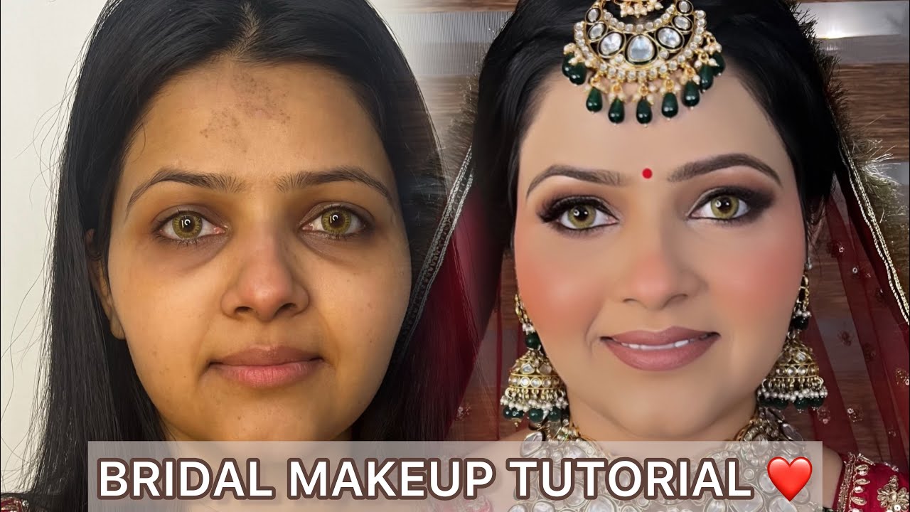Bridal Makeup Tutorial @radhikasindhwani ️ - YouTube