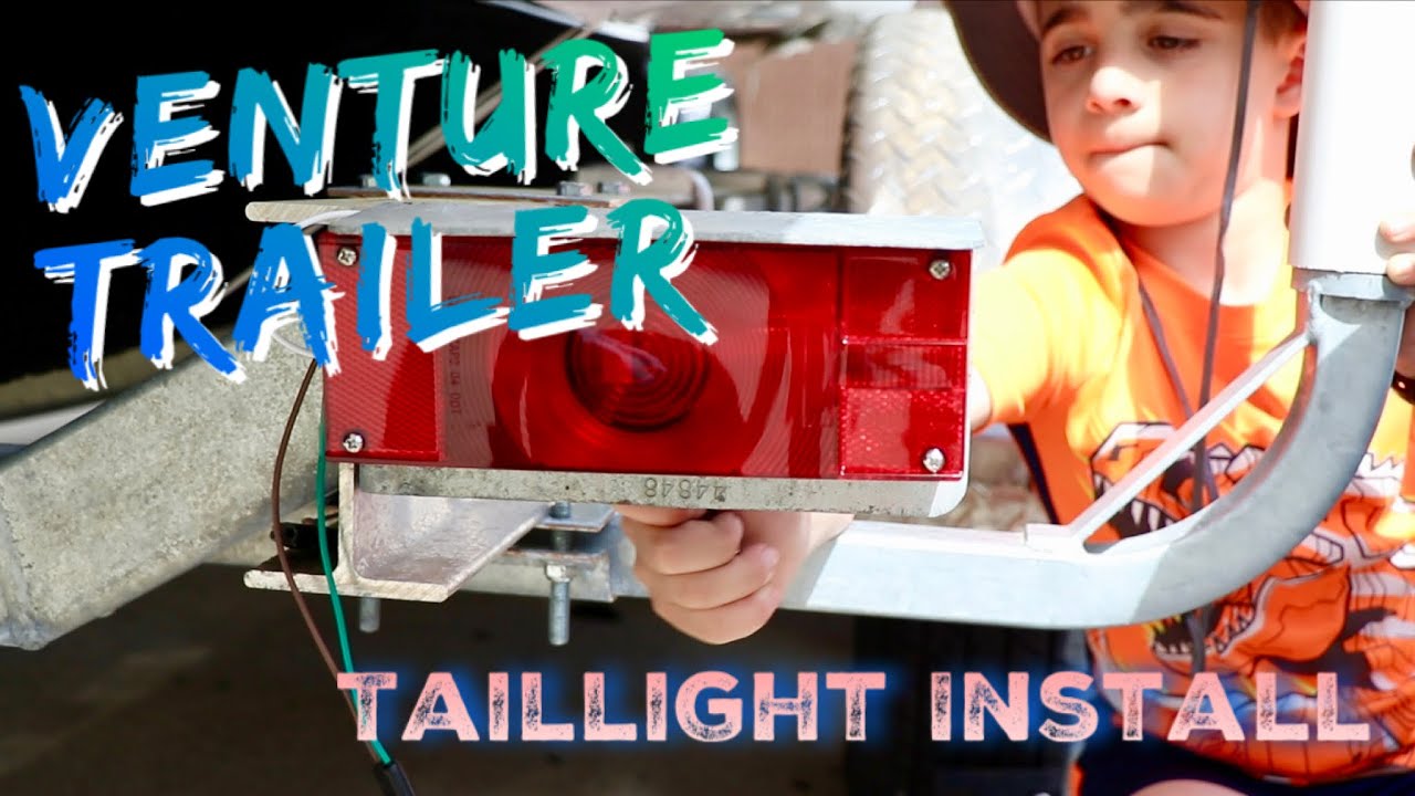 Venture Trailer Light Install - YouTube