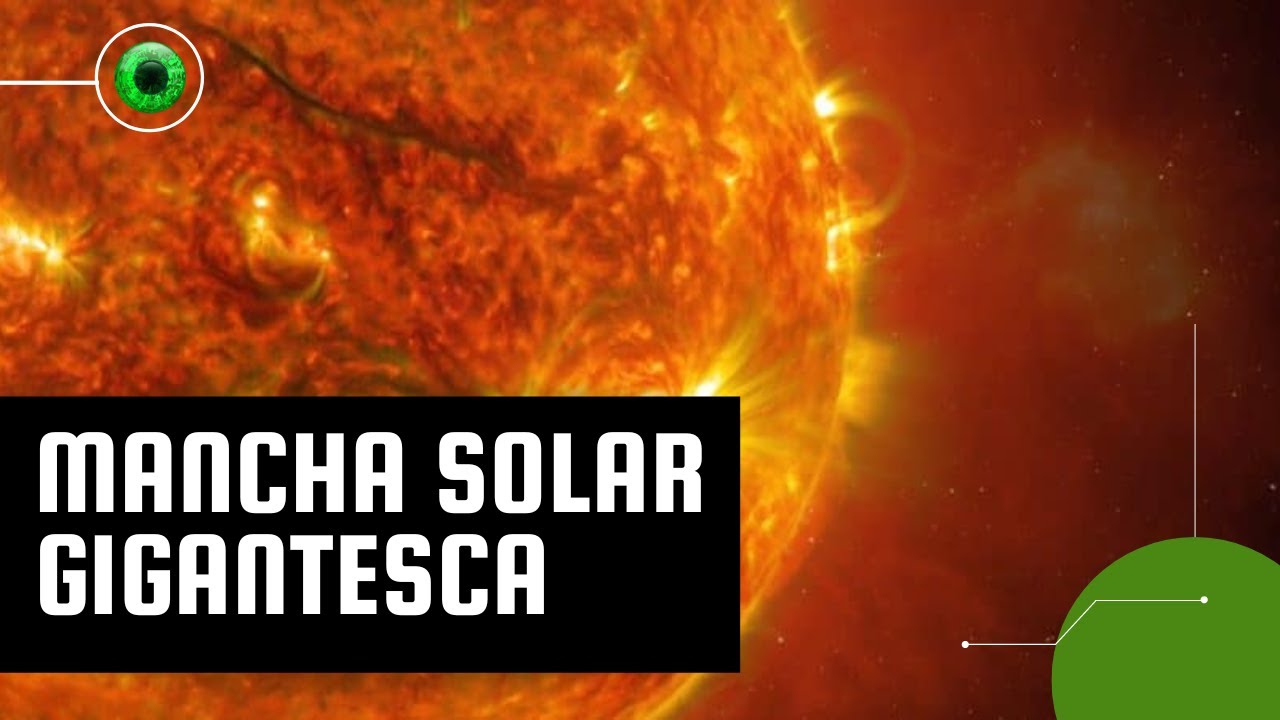 Mancha solar crescente já tem quase o triplo do tamanho da Terra - YouTube