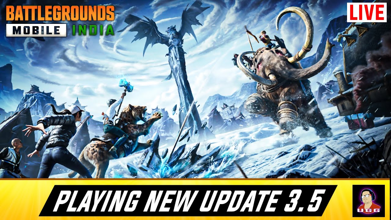 Playing BGMI for First Time! BGMI 3.5 NEW WINTER UPDATE IS HERE 🚨 LIVE ...