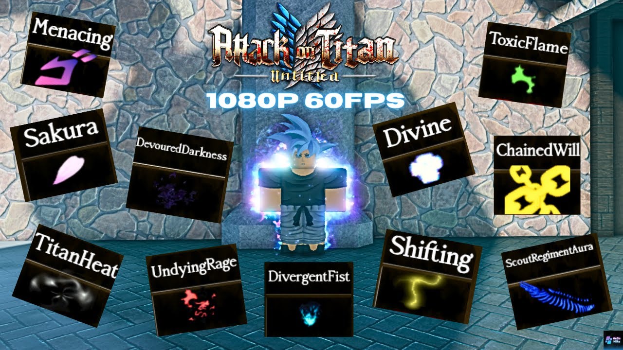 (U:AOT) Aura Showcase | 1080p | 60FPS | Untitled Attack on Titan PC ...