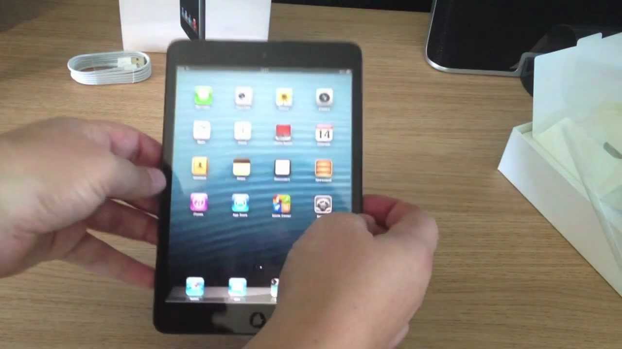 iPad Mini Black unboxing & Setting up & Specs - YouTube