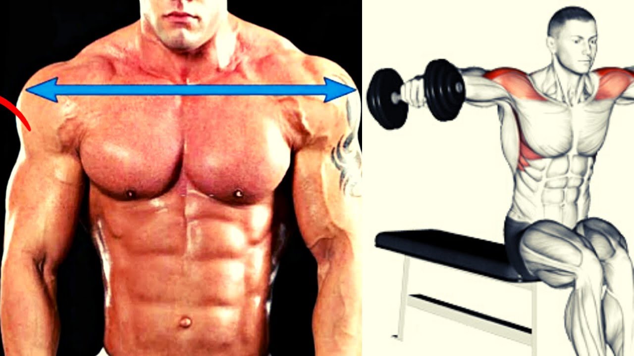 MUSCULATION LARGEUR ÉPAULES / 4 BEST EXERCICES FOR SHOULDER WIDTH - YouTube