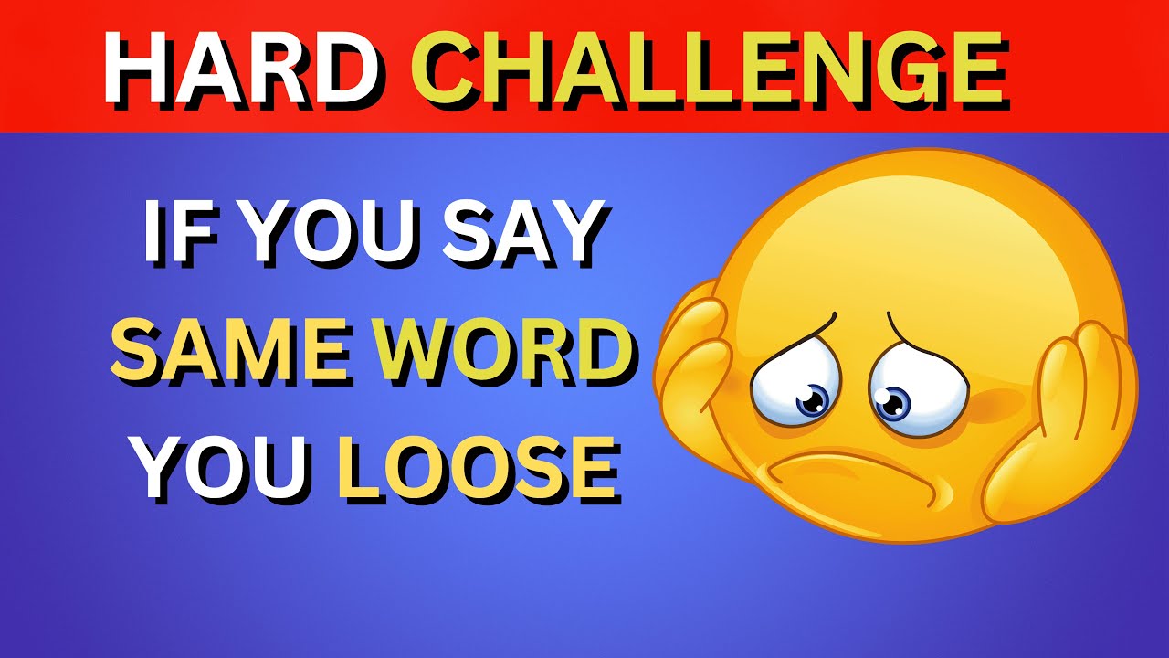 Avoid Saying The SAME Answers 🤫 | The No-Match Challenge Game 🎮 - YouTube